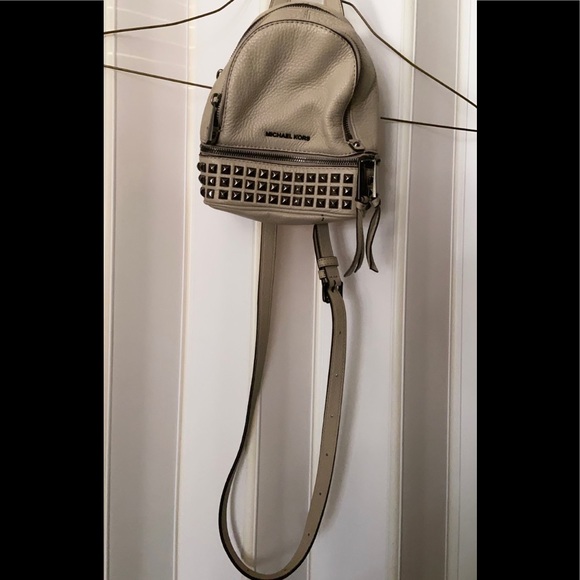 Michael Kors | Bags | Michael Kors Rhea Studded Extra Small Backpack ...